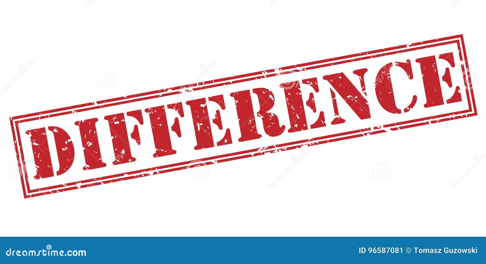 Difference red stamp stock illustration. Illustration of sign - 96587081