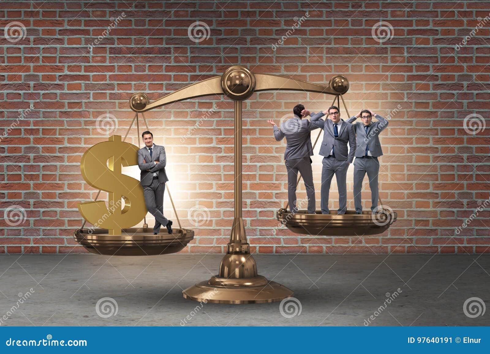 The Difference between Rich and Poor People Stock Image - Image of ...