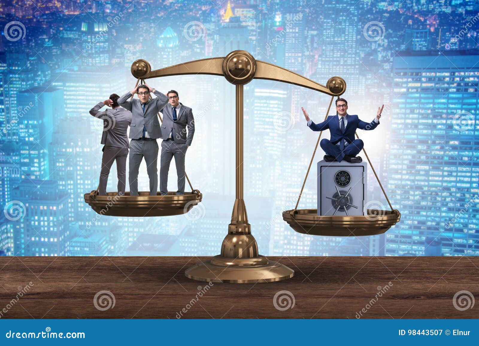 The Difference between Rich and Poor People Concept Stock Image - Image ...