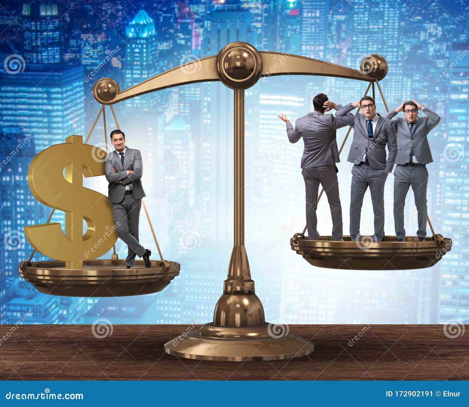 The Difference Between Rich And Poor People Stock Photography ...