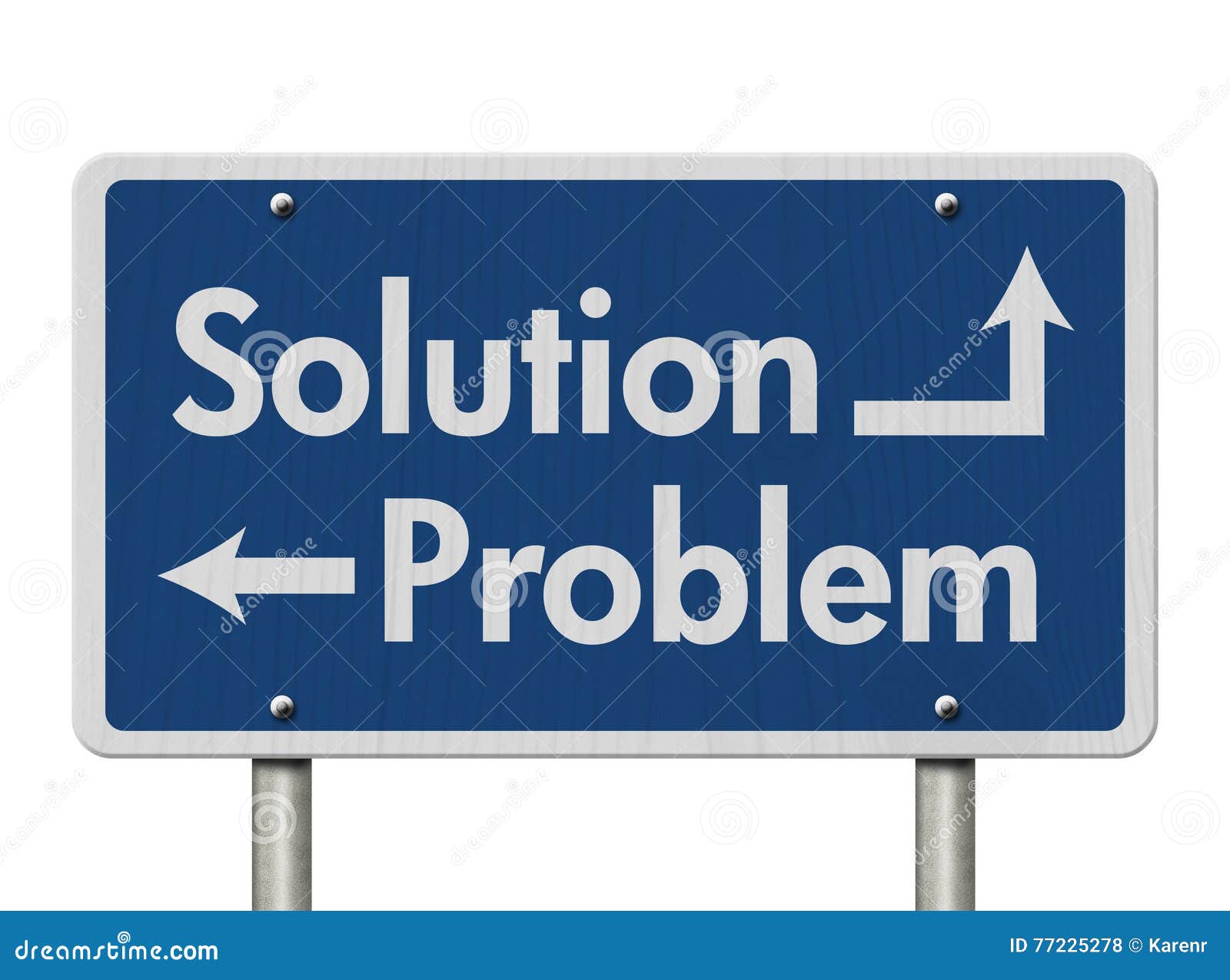 Difference between the Solution and the Problem Stock Photo - Image of ...