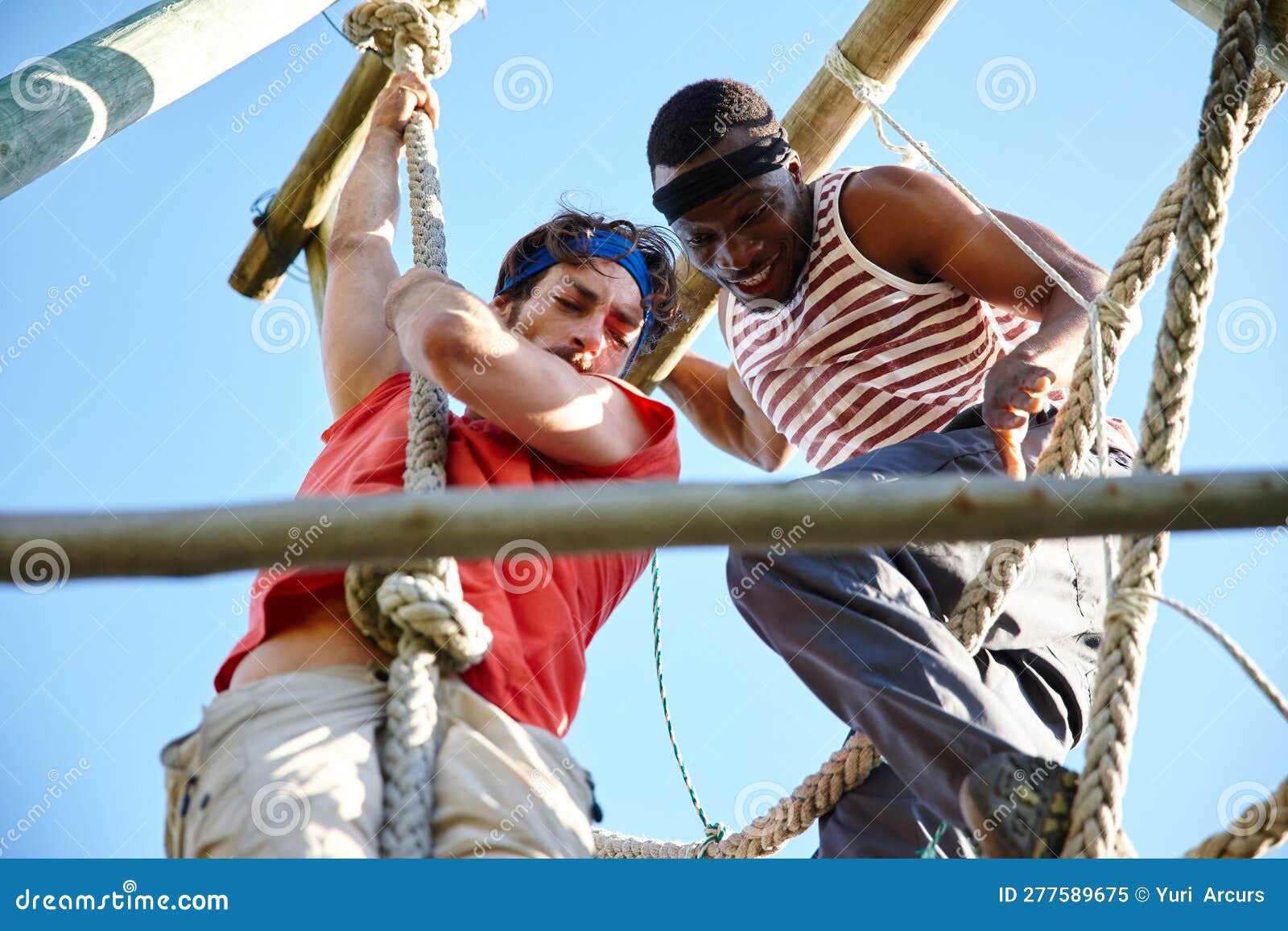 The Difference between Try and Triumph is a Little Umph. Two Young Men ...