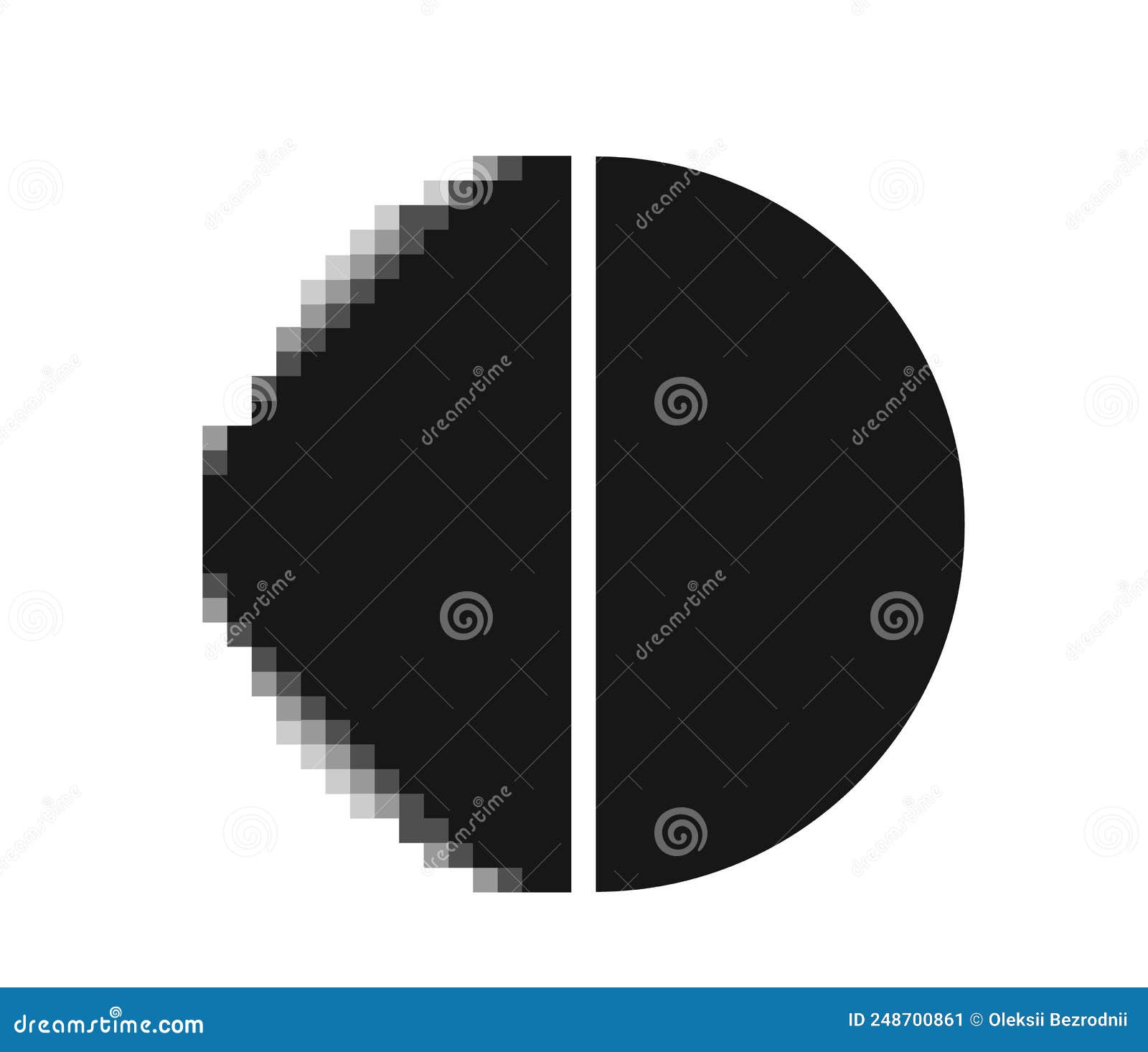 Difference between Vector and Raster Stock Vector - Illustration of ...