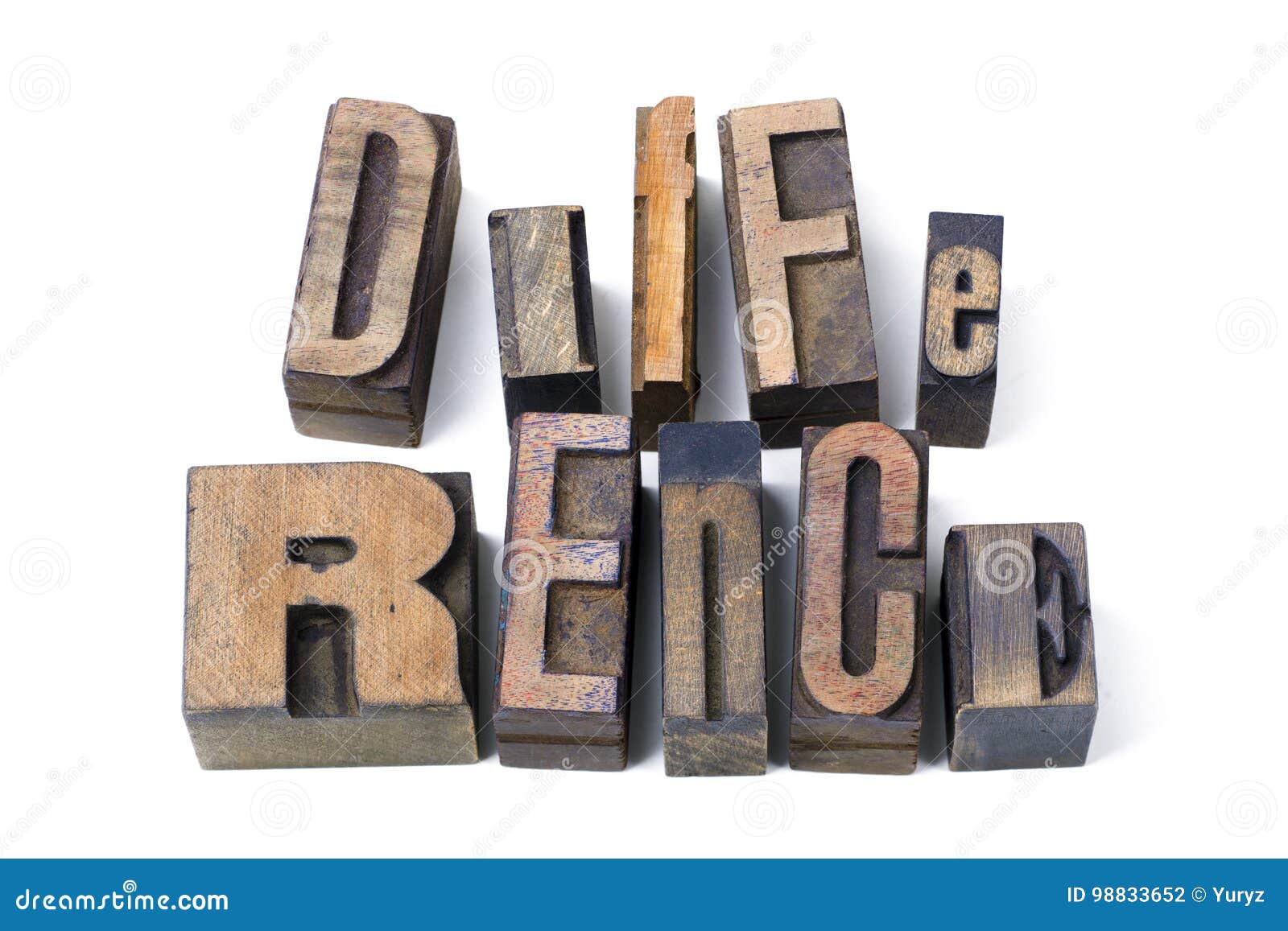 Difference - Word In Sticky Letters Royalty-Free Stock Photography ...