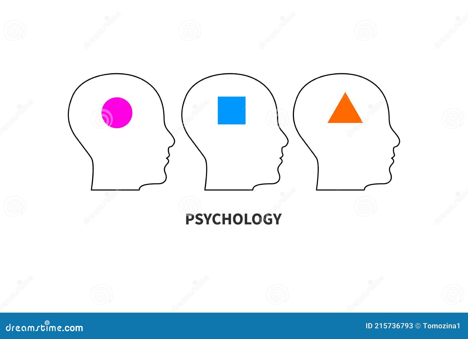 Differences Thinking Symbol. Psychology Symbol Cartoon Vector ...