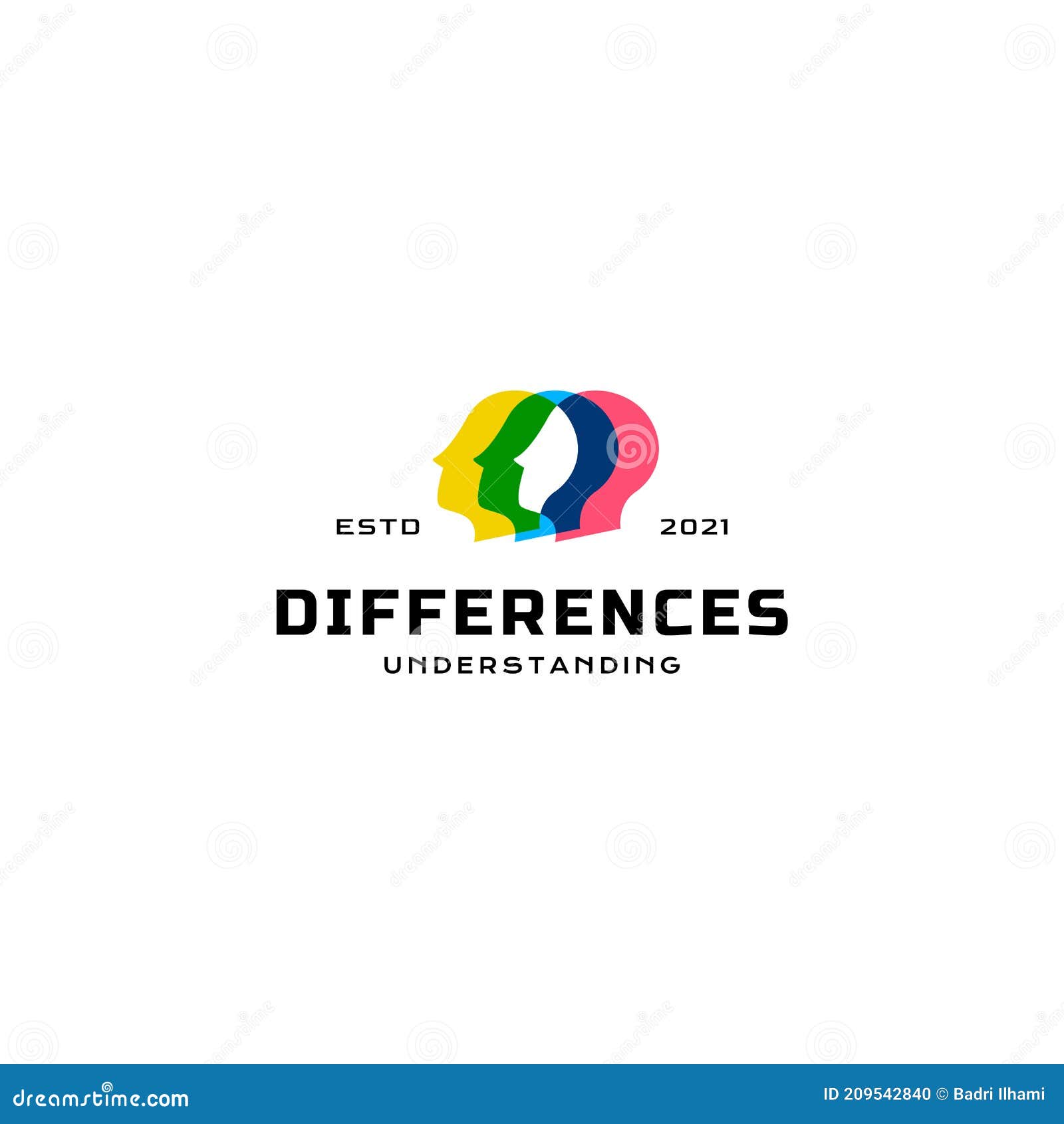 Differences Understanding Colorful Logo Vector Icon Illustration Stock ...
