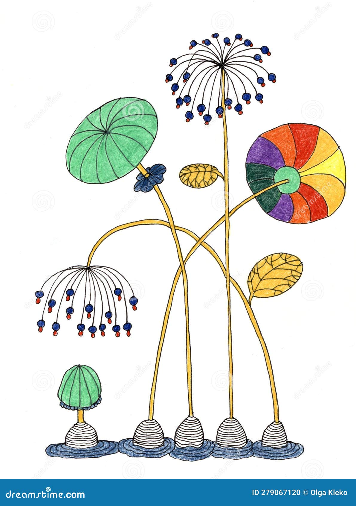 Abstract Pattern with Different Figures. Illustration for Your Project ...