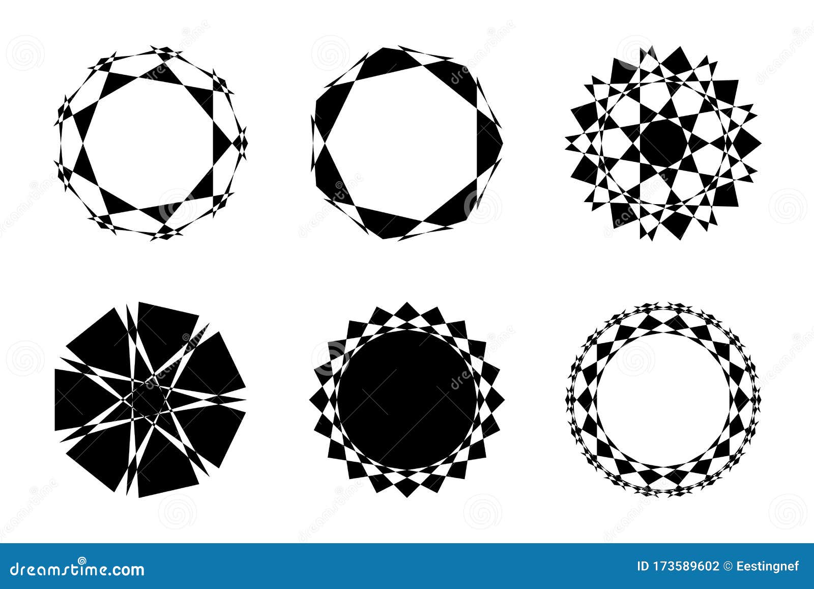 Different Abstract Geometric Design Element Set. Vector Illustration ... Different Abstract Geometric Design Element Set. Vector Illustration ...