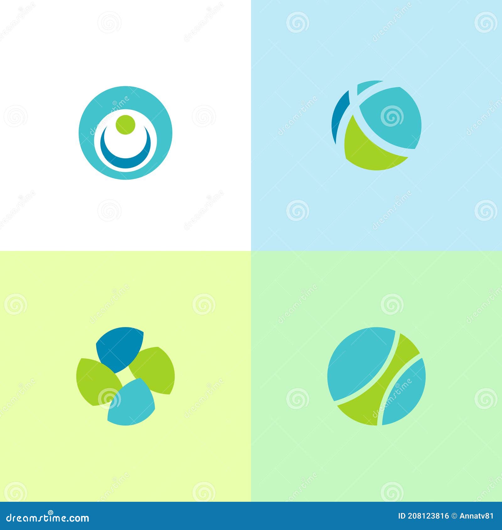 Different Abstract Trendy Symbols for Modern Design Stock Illustration ...