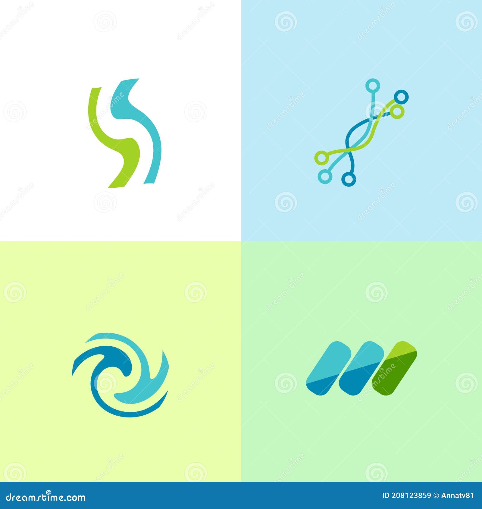 Different Abstract Trendy Symbols for Modern Design Stock Vector ...