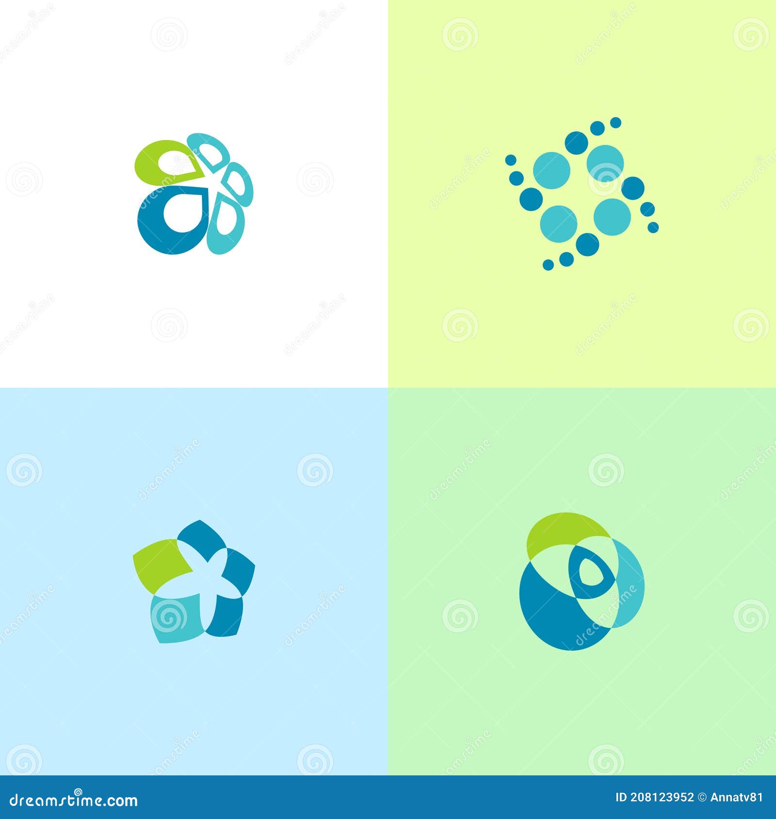 Different Abstract Trendy Symbols for Modern Design Stock Vector ...