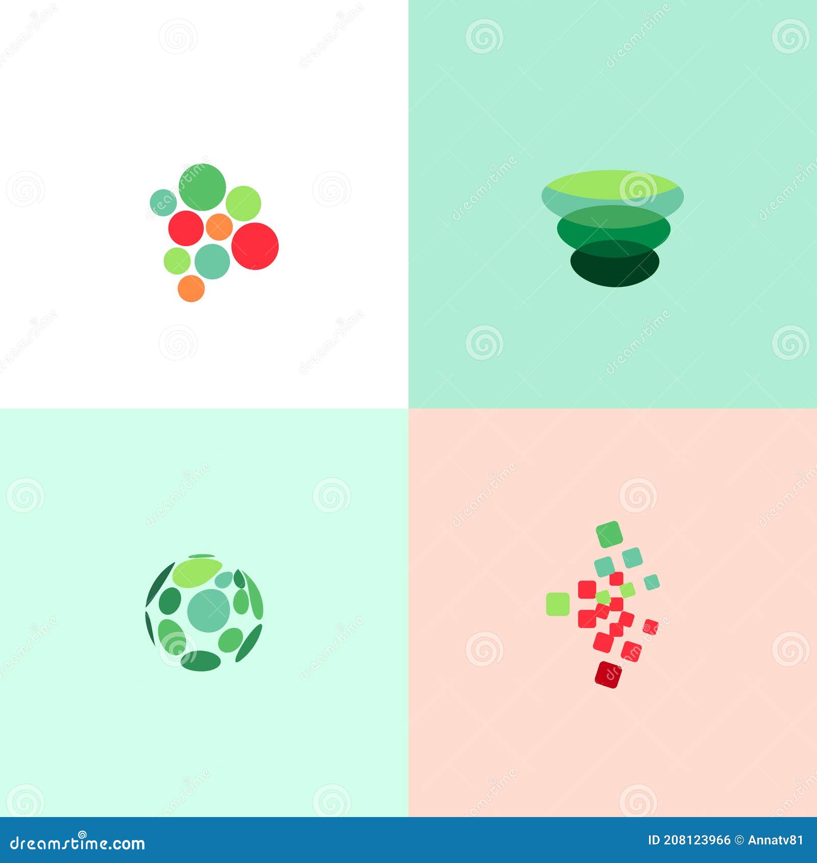 Different Abstract Trendy Symbols for Modern Design Stock Vector ...