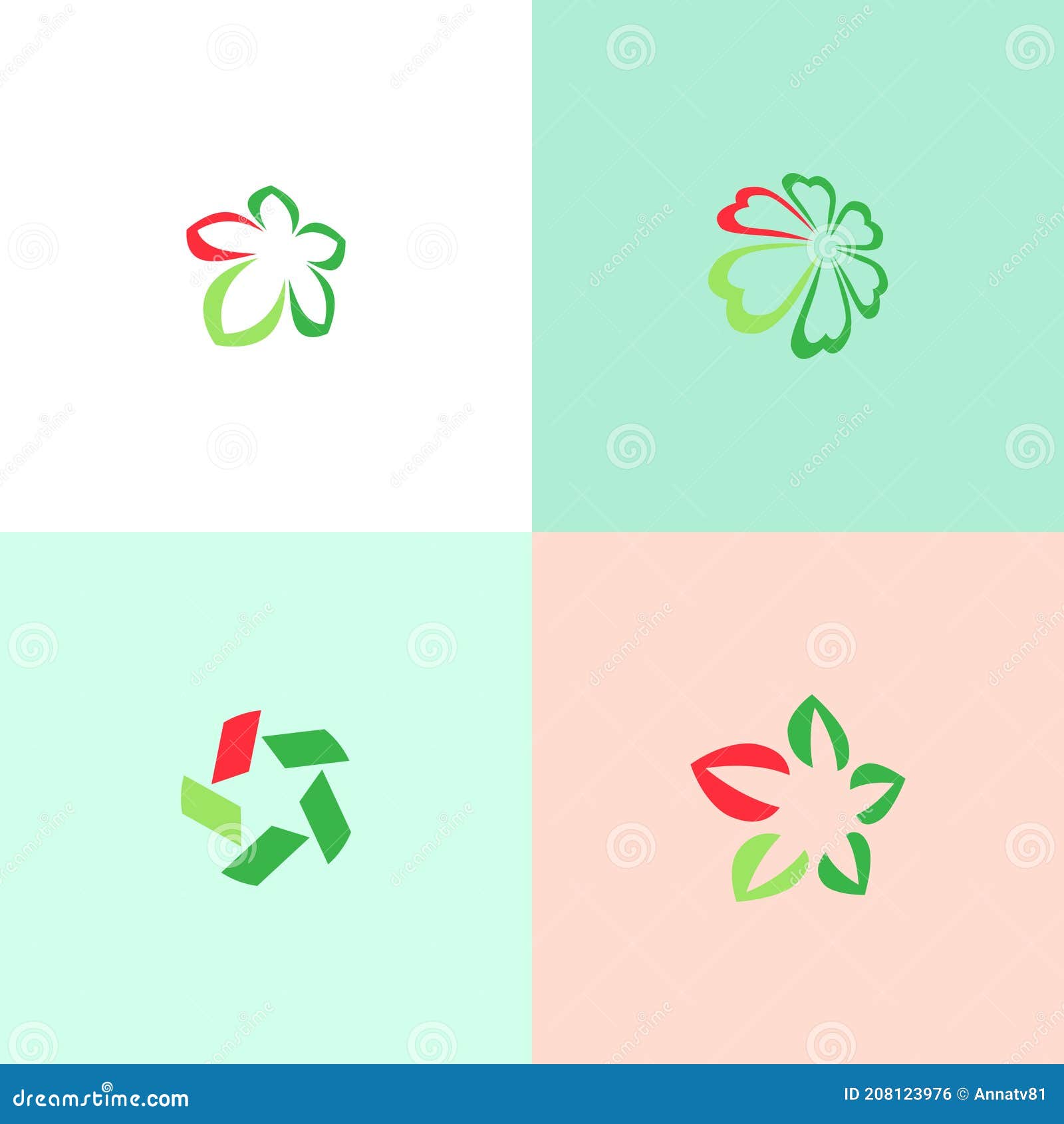 Different Abstract Trendy Symbols for Modern Design Stock Vector ...