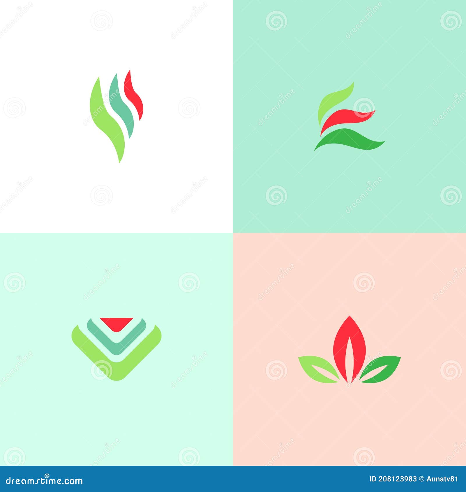Different Abstract Trendy Symbols for Modern Design Stock Vector ...