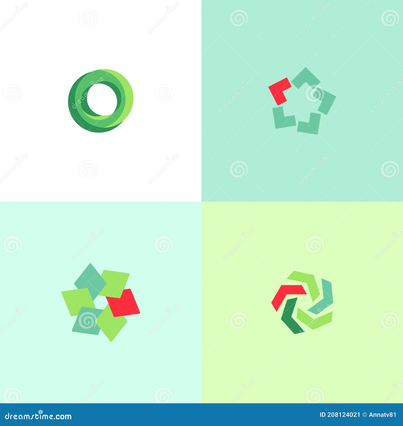 Different Abstract Trendy Symbols for Modern Design Stock Vector ...