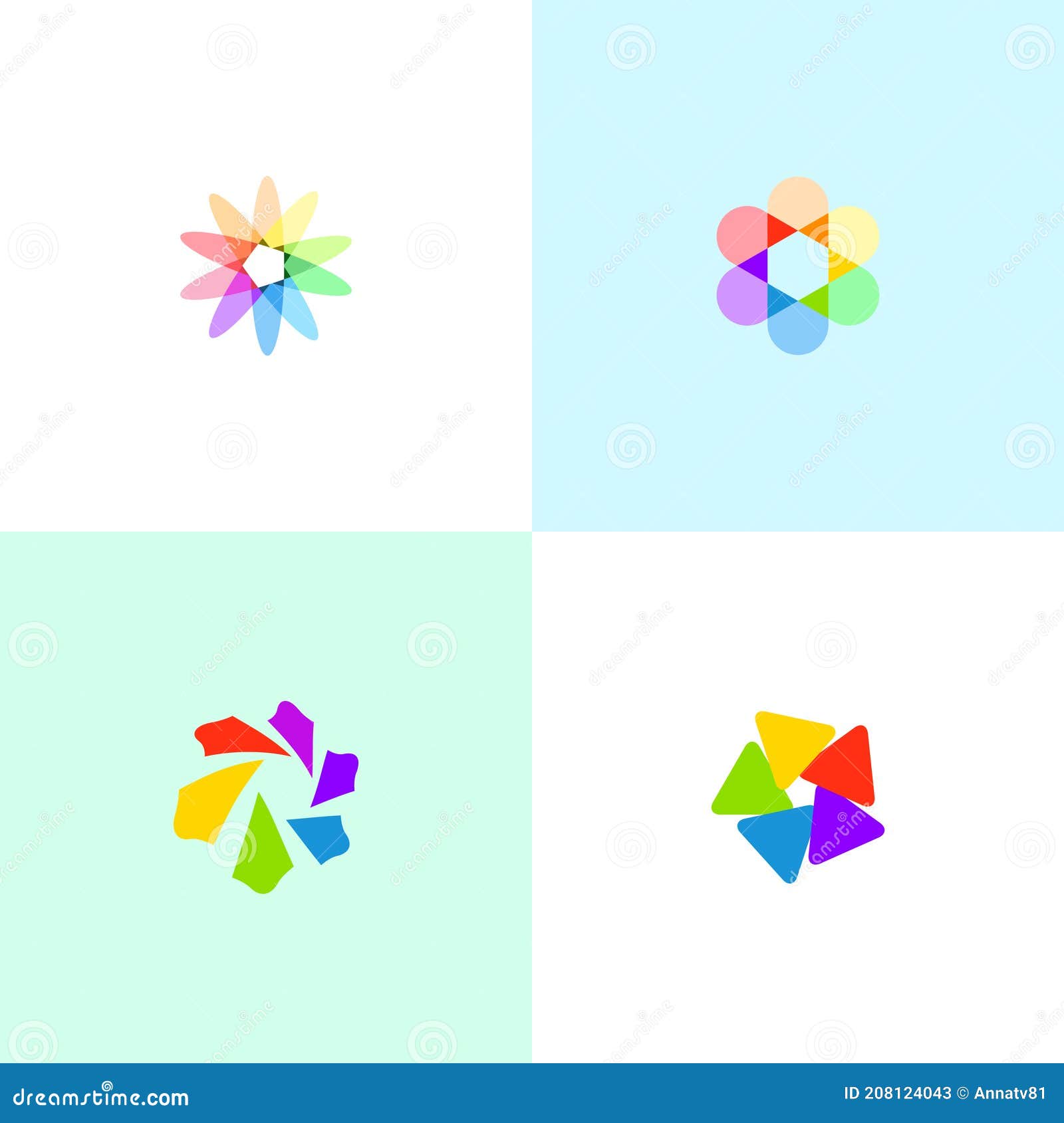 Different Abstract Trendy Symbols for Modern Design Stock Vector ...