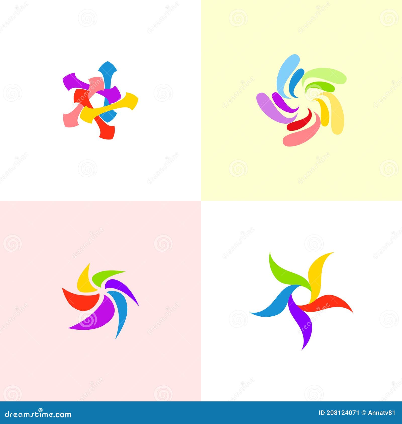 Different Abstract Trendy Symbols for Modern Design Stock Vector ...