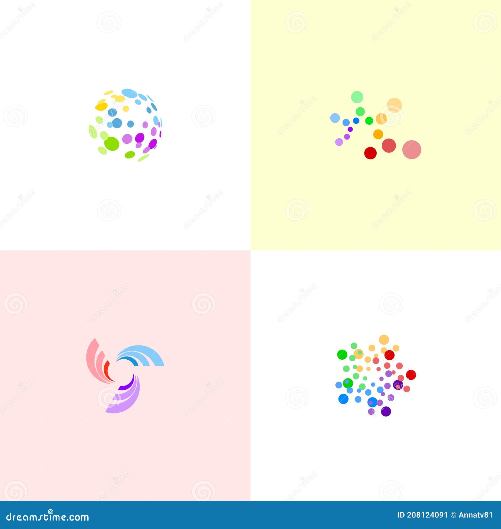 Different Abstract Trendy Symbols for Modern Design Stock Vector ...