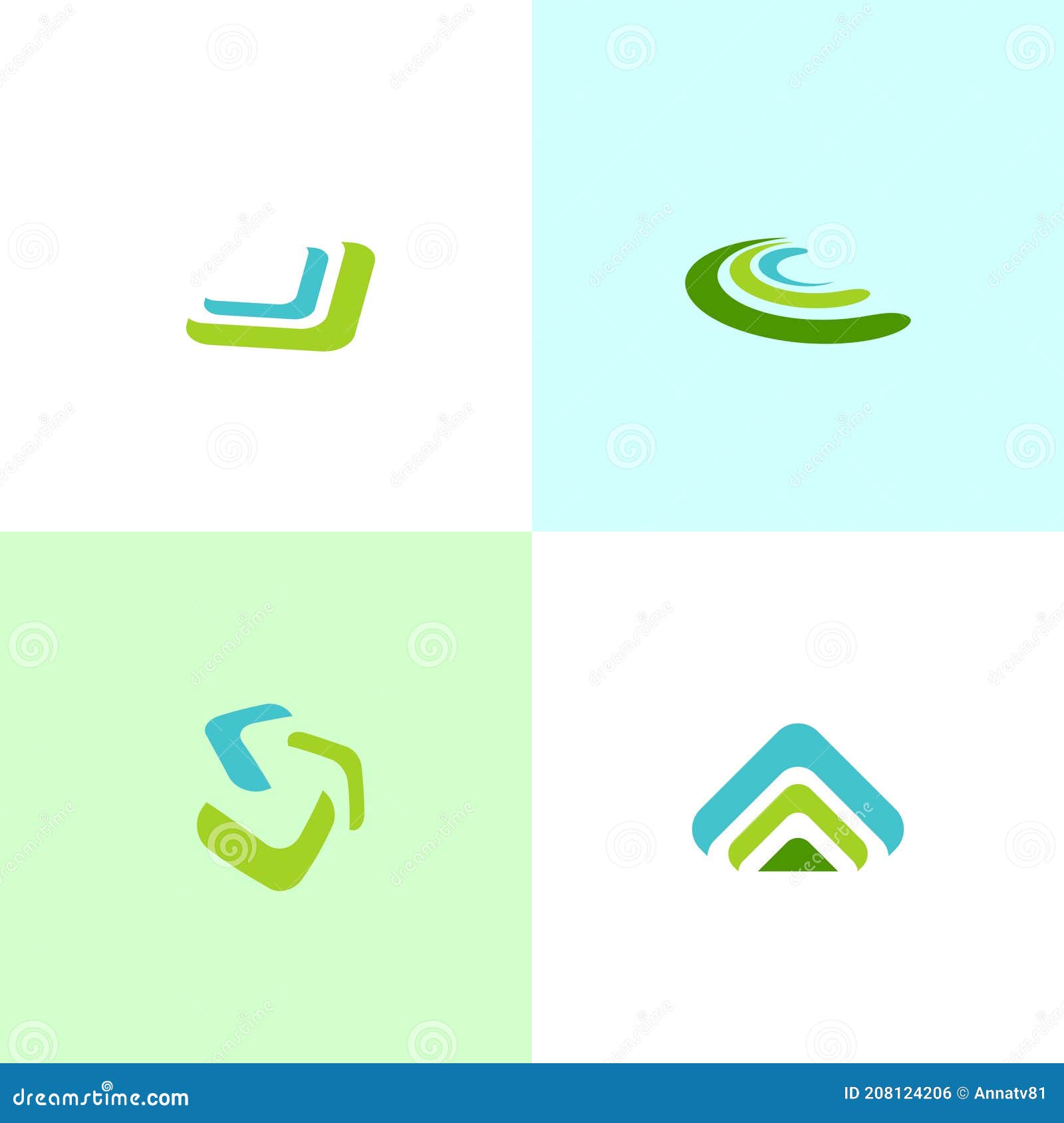 Different Abstract Trendy Symbols for Modern Design Stock Vector ...