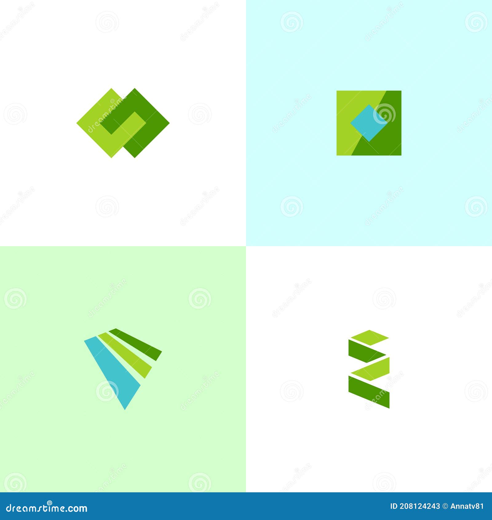 Different Abstract Trendy Symbols for Modern Design Stock Vector ...