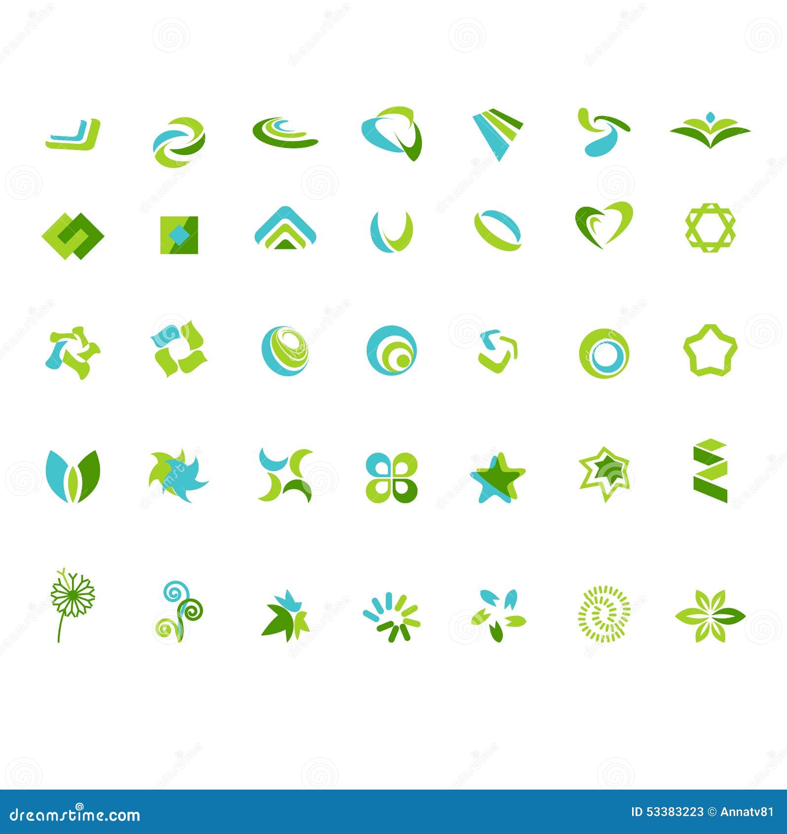 Different Abstract Trendy Symbols Stock Vector - Illustration of name ...