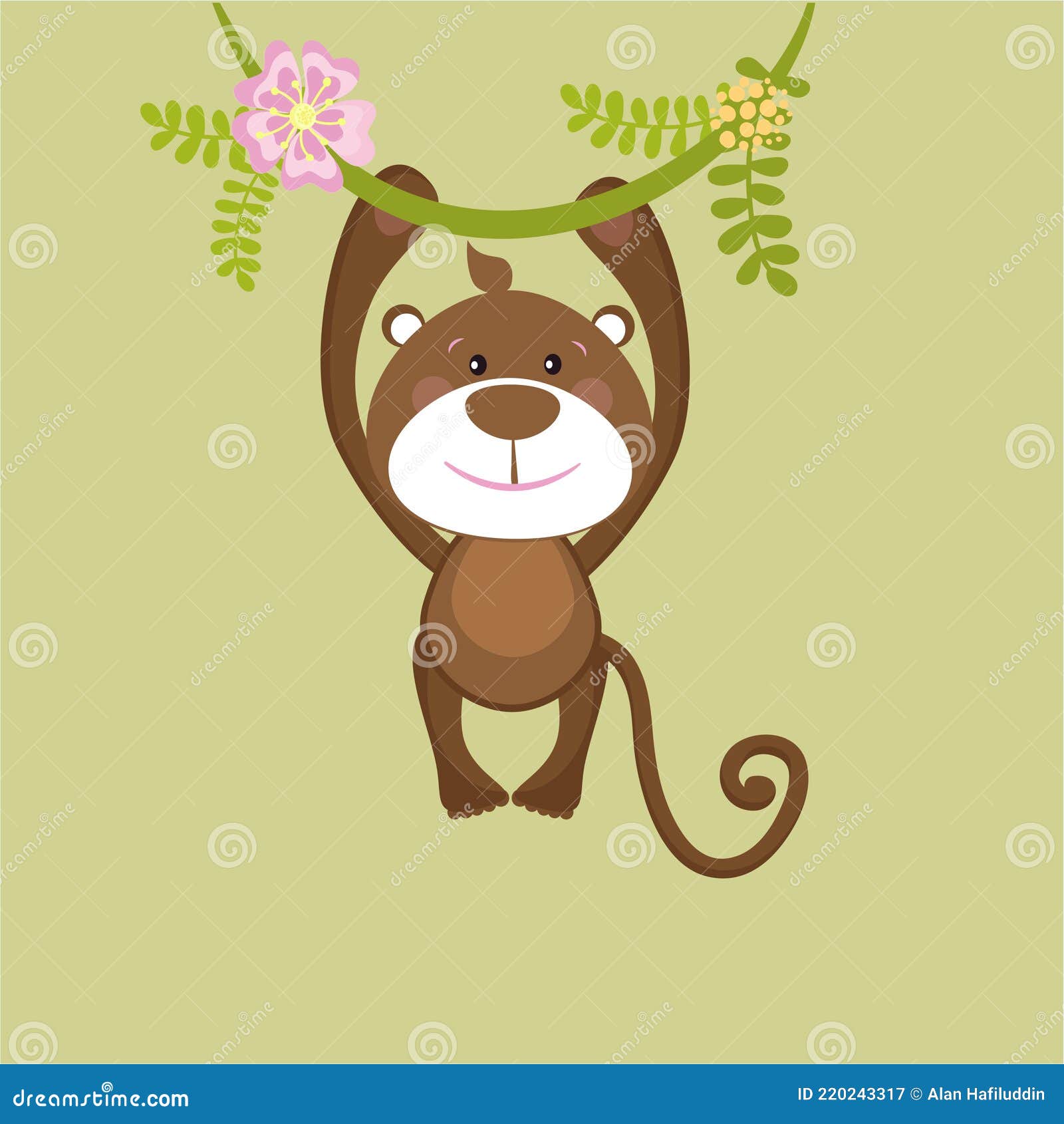 Different Action Adorable Animals Vector Stock Vector - Illustration of ...