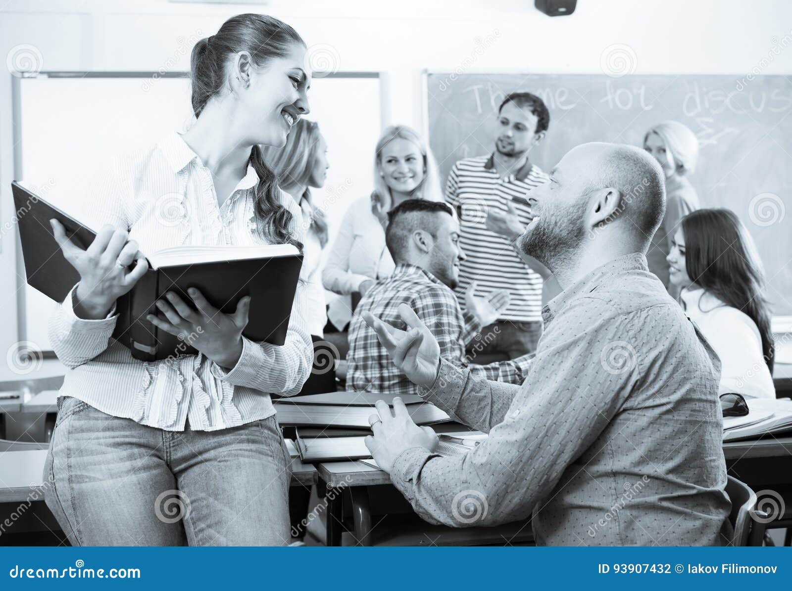 Different Age Students during Break Stock Photo - Image of classroom ...