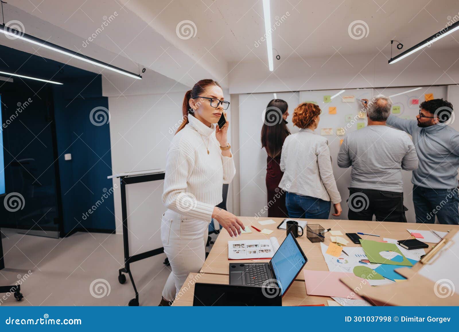 Different Aged, Business Professionals Collaborating and Sharing Ideas ...