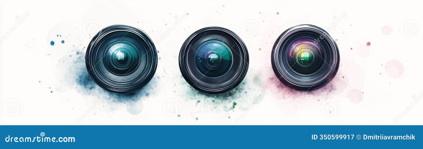 Different Angles of a Camera Lens Isolated on a Transparent Background ...