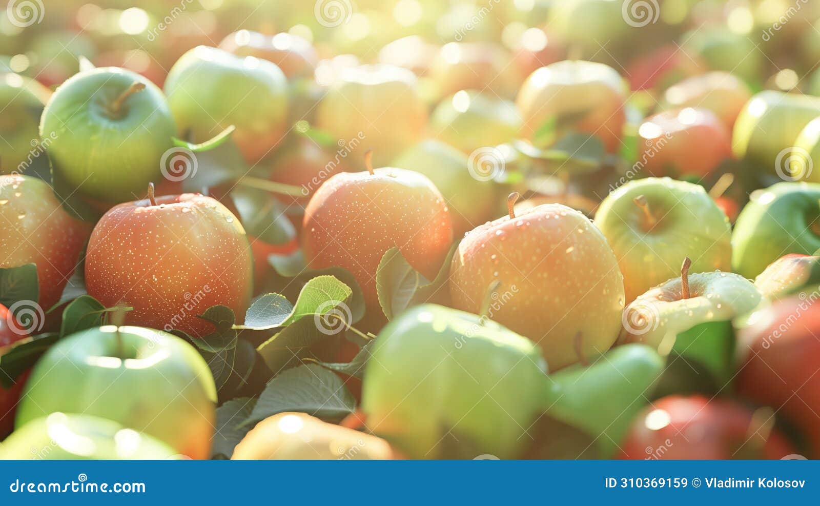 Different Apple Colors Overcrowd, Basking in the Sunny Daylight ...