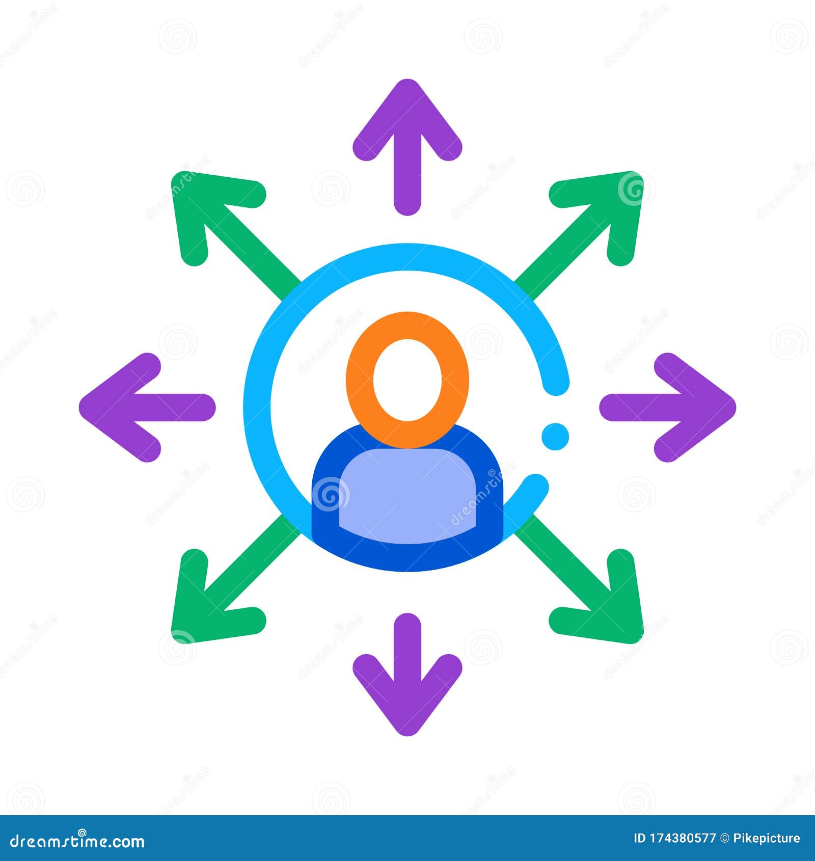 Different Areas of Activity Icon Thin Line Vector Stock Vector ...