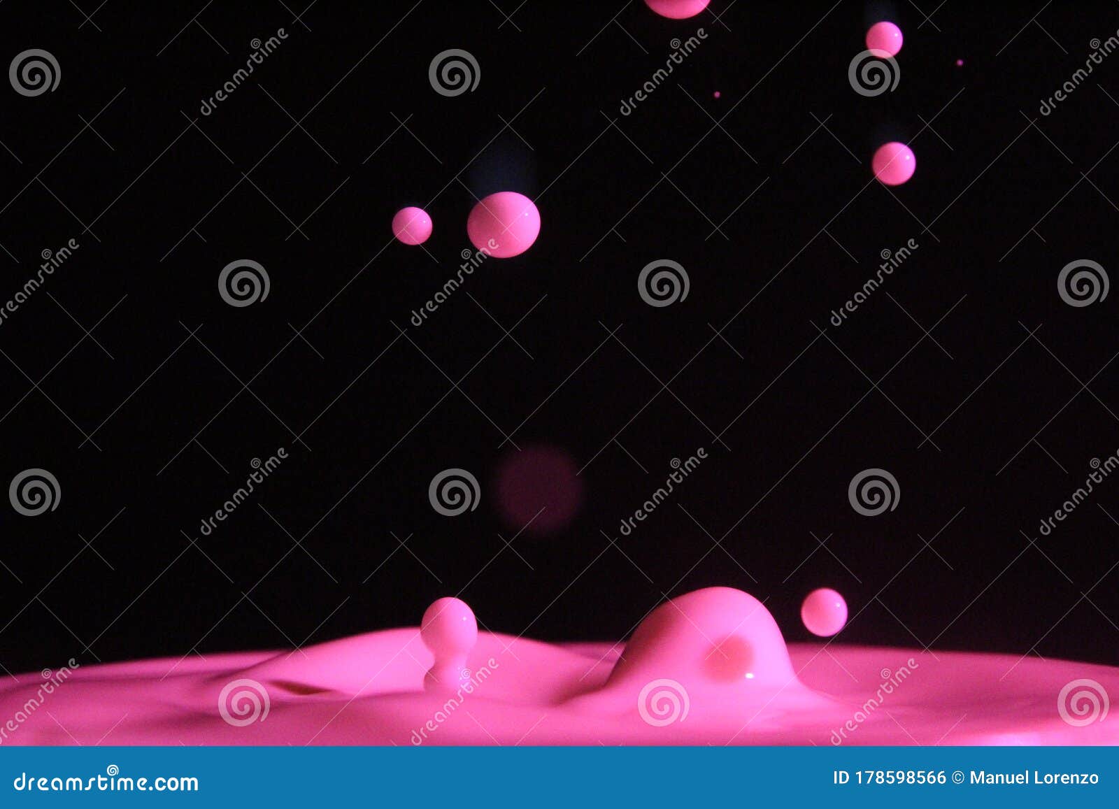 Different Areas Drop Effect Rare Colors Textures Dimensions Stock ...