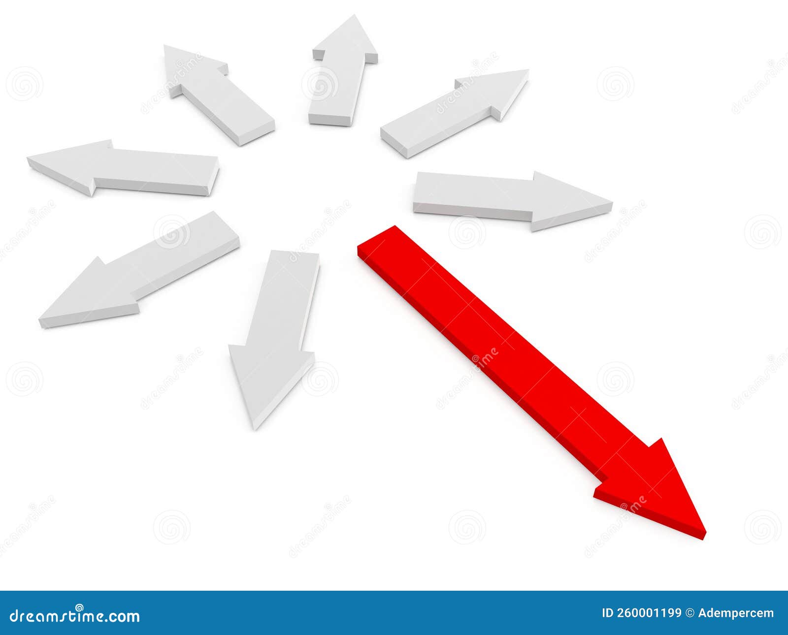 Different Arrow Concept stock illustration. Illustration of decision ...