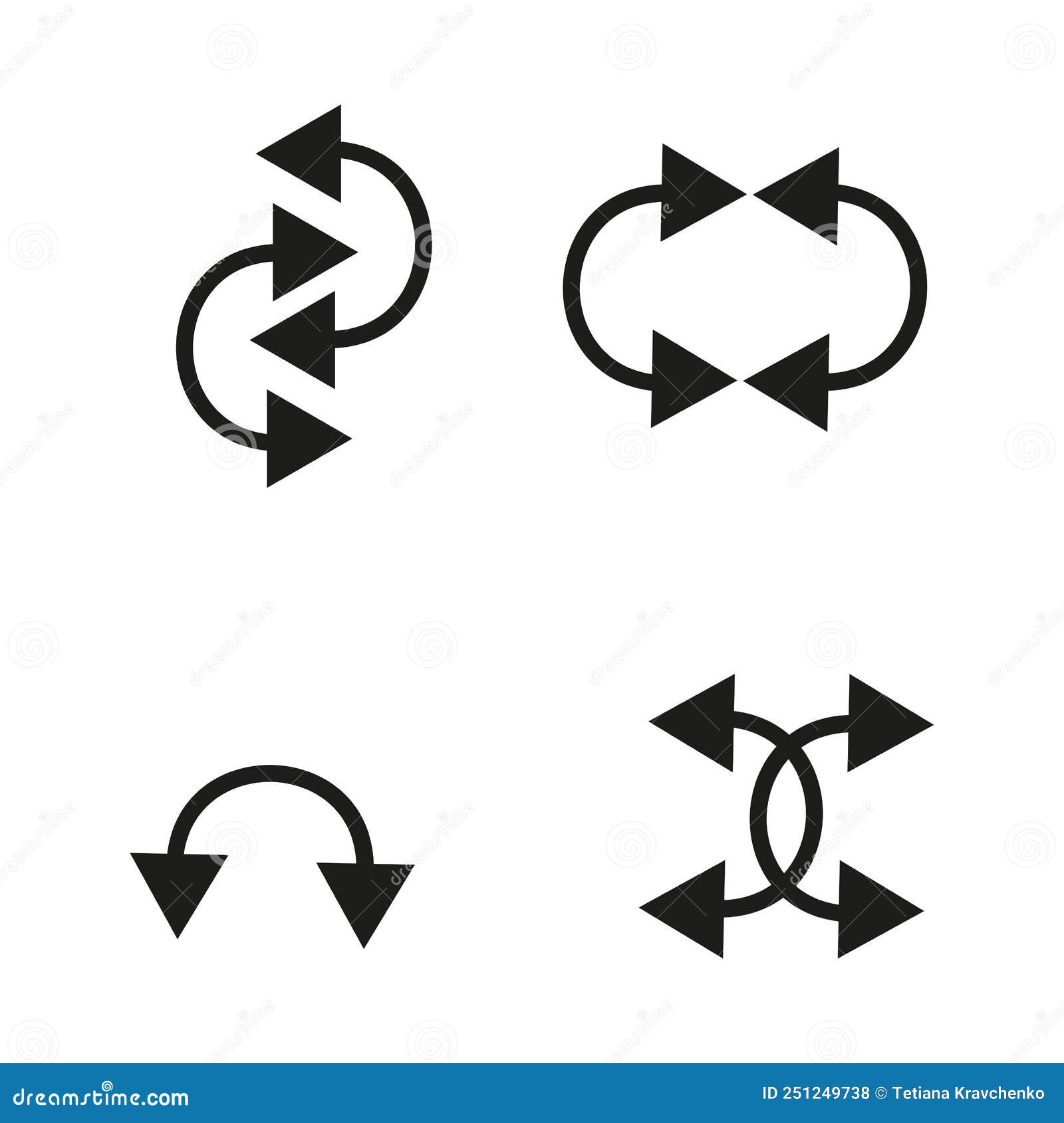 Different Arrows.Vector Illustration. Stock Image Stock Vector ...