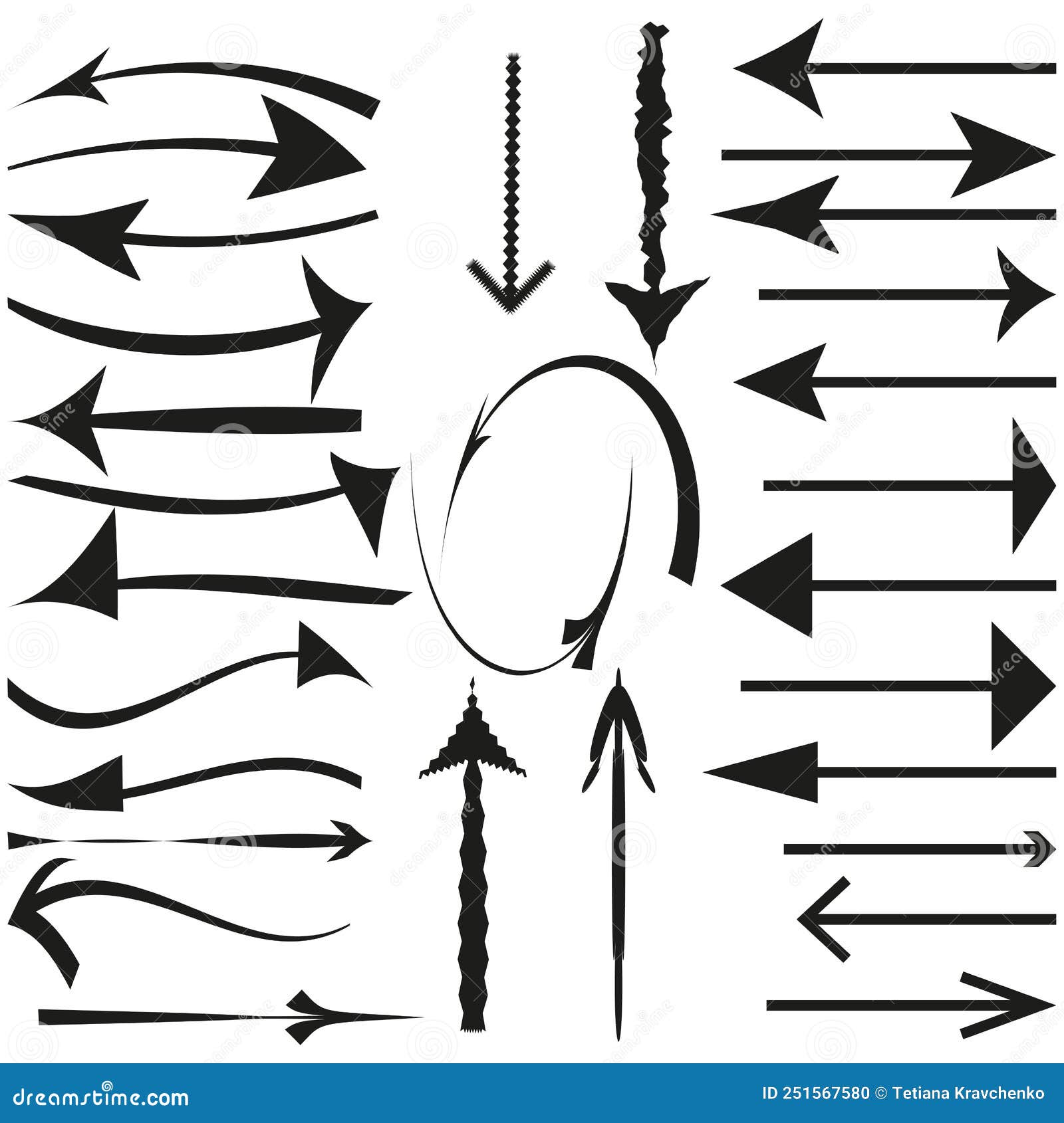 Different Arrows.Vector Illustration. Stock Image Stock Vector ...