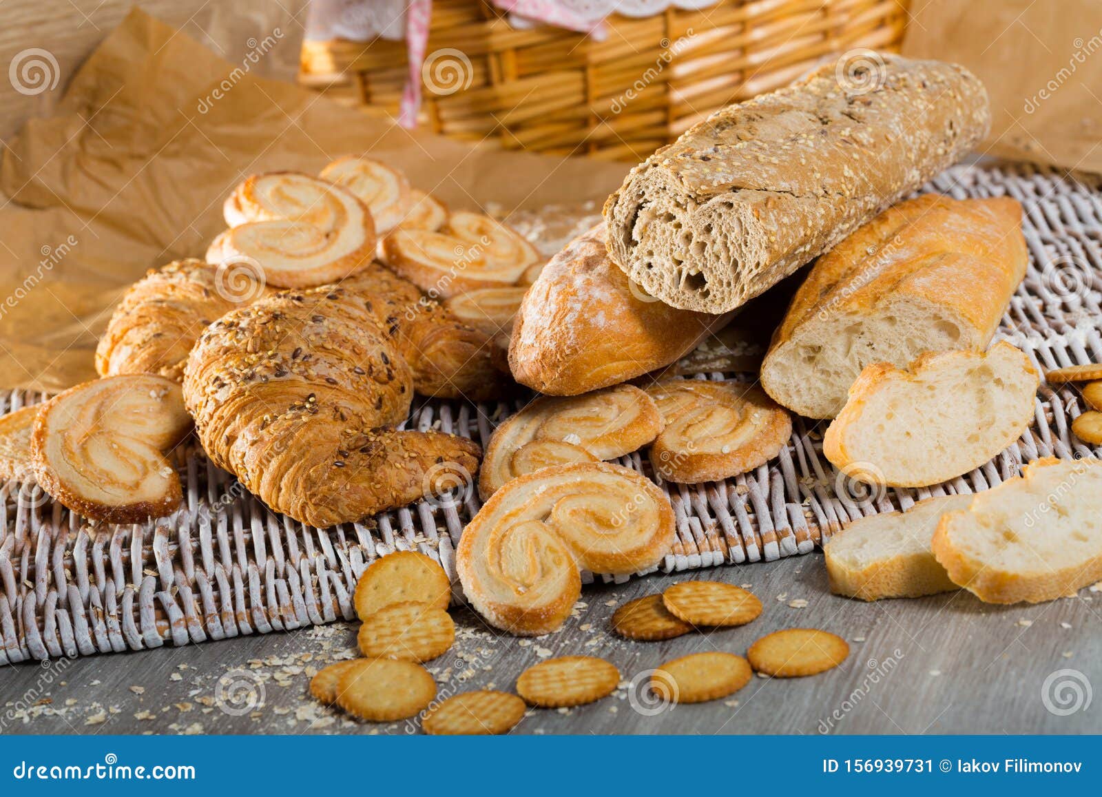 Different Assortment of Bread and Bakery Products Stock Image - Image ...