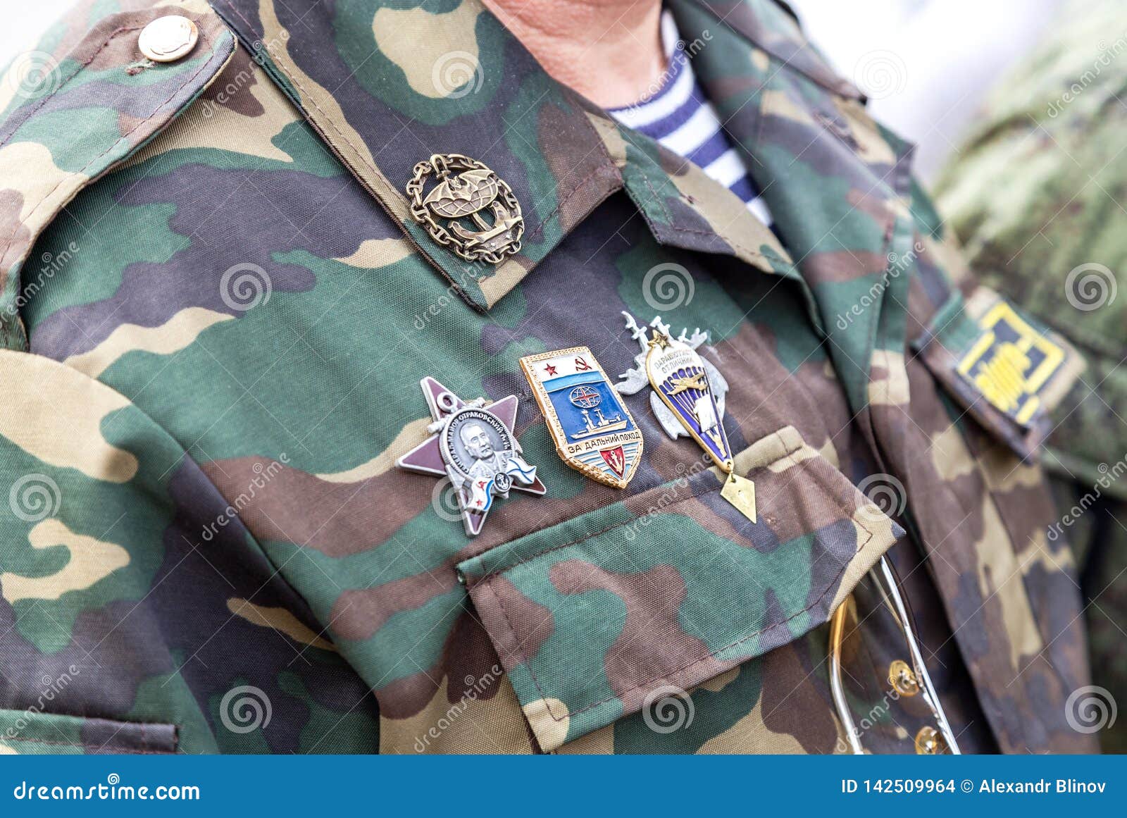 Different Awards and Badges on the Russian Uniform Editorial Stock ...
