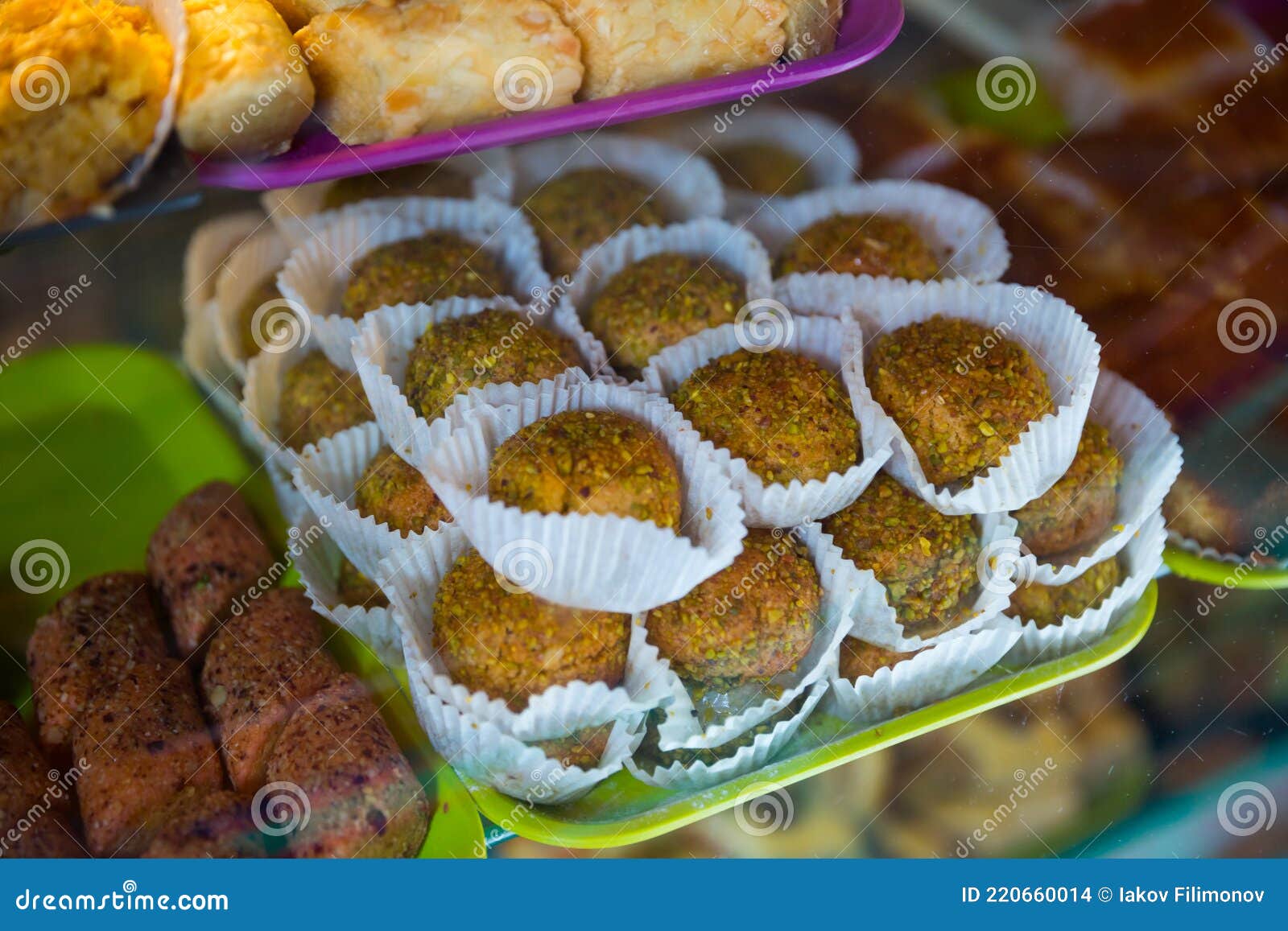 Different Bakery Sweets on the Counter at the Entrance To the Paris ...