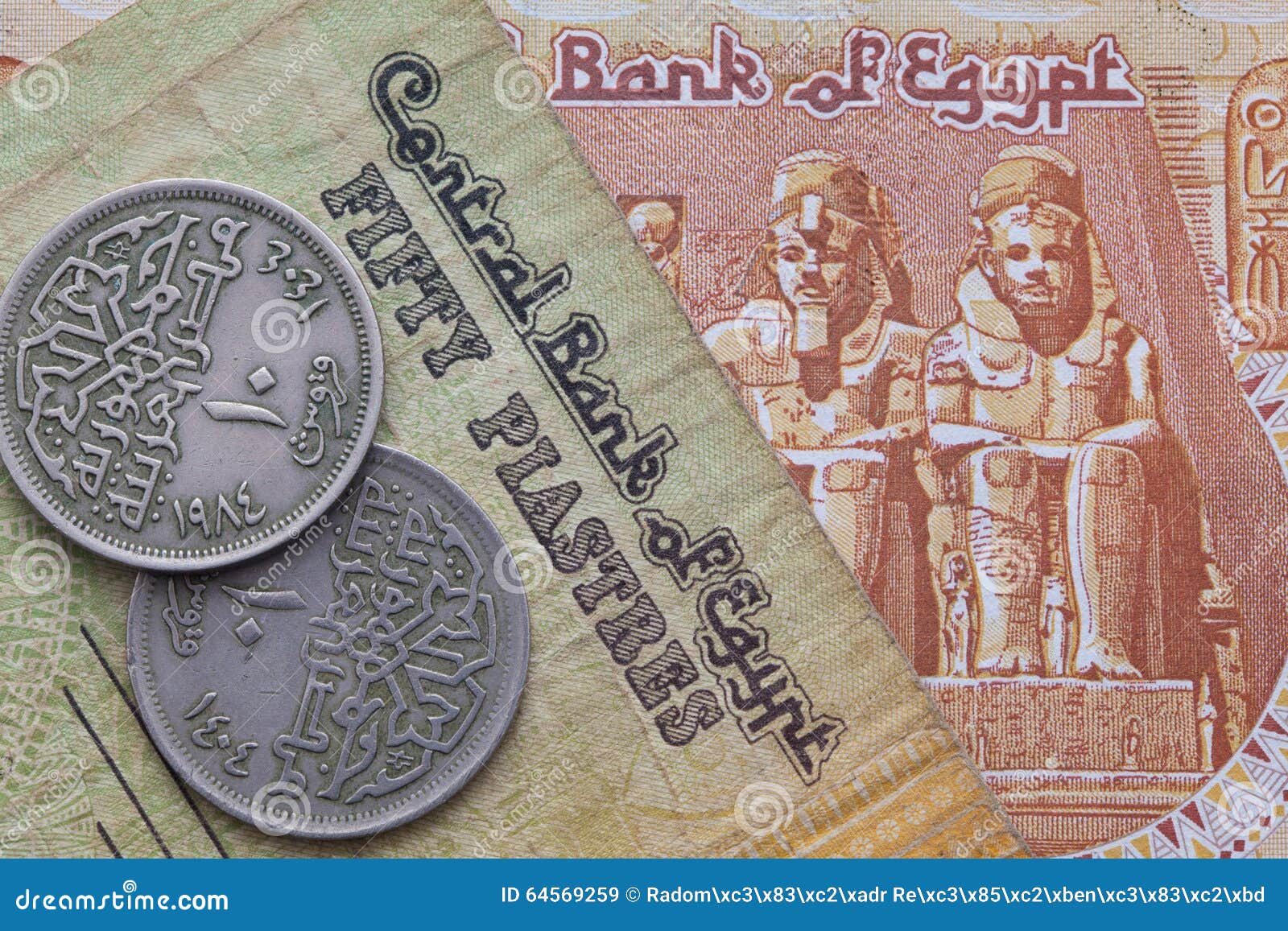 Different Banknotes and Coins of Egyptian Money Stock Image - Image of ...