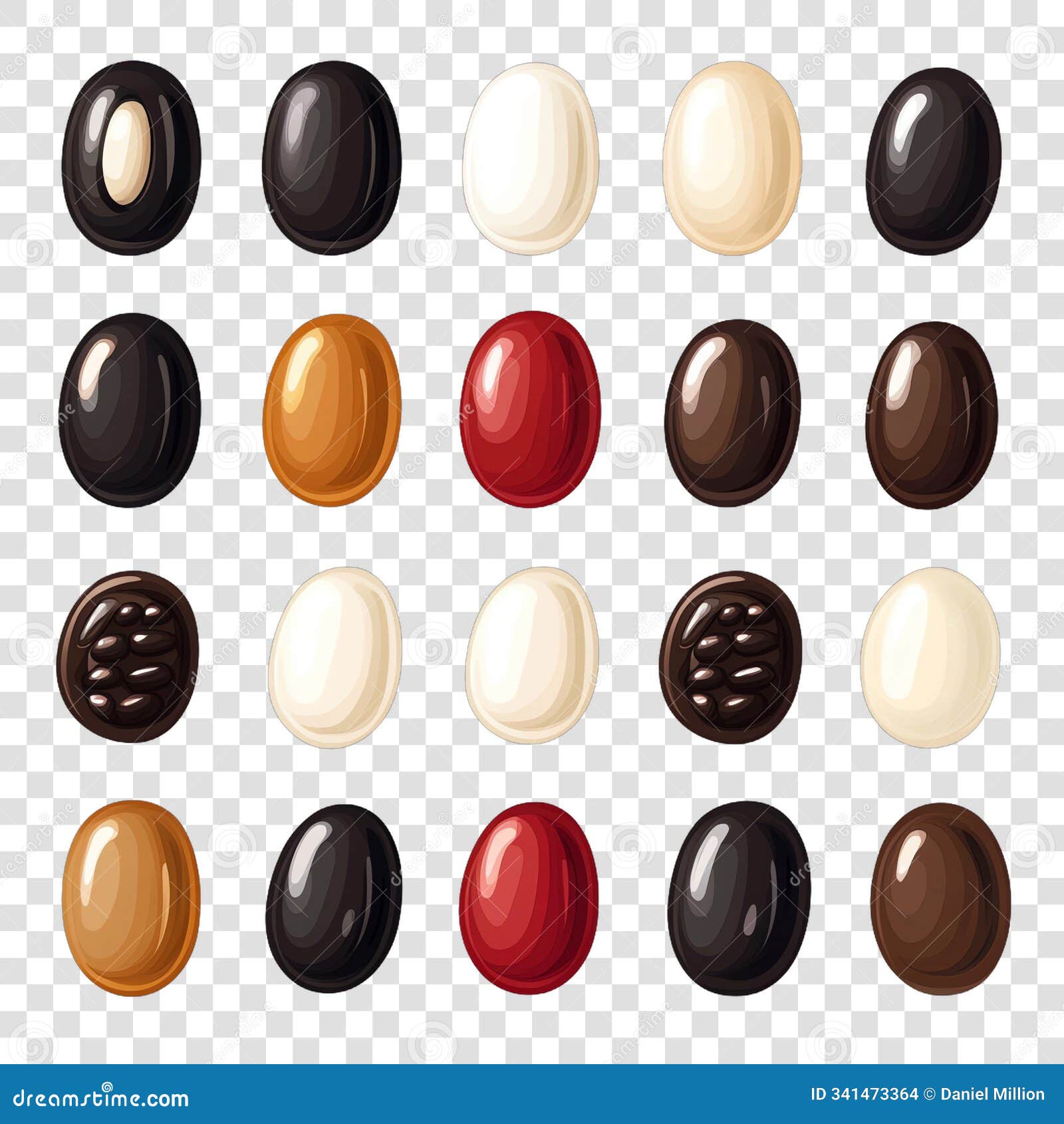 Different Beans Set Illustration Stock Illustration - Illustration of ...