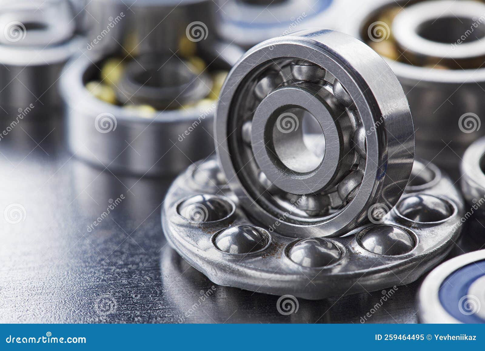 Different Bearings, Vernier Caliper and Ruler on Metal Background. Part ... Different Bearings, Vernier Caliper and Ruler on Metal Background. Part ...