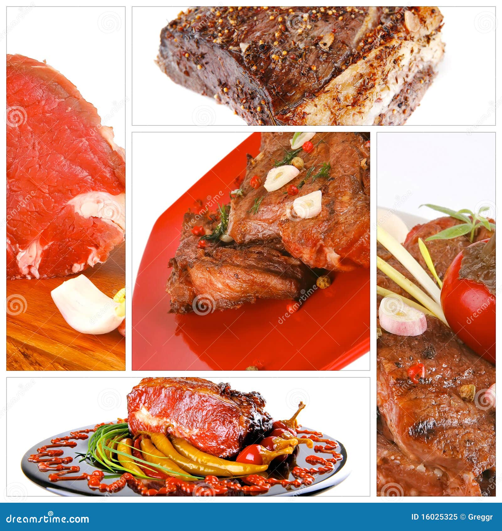 Different beef meats stock image. Image of grilled, ceramic - 16025325