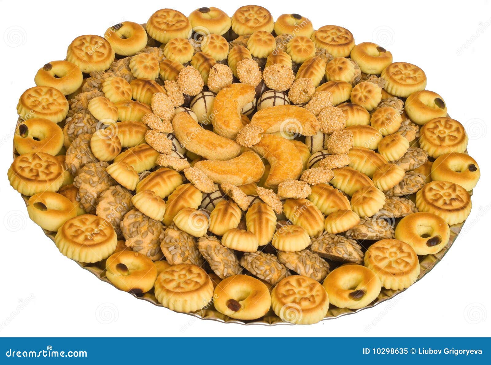 The different biscuits stock image. Image of dessert - 10298635