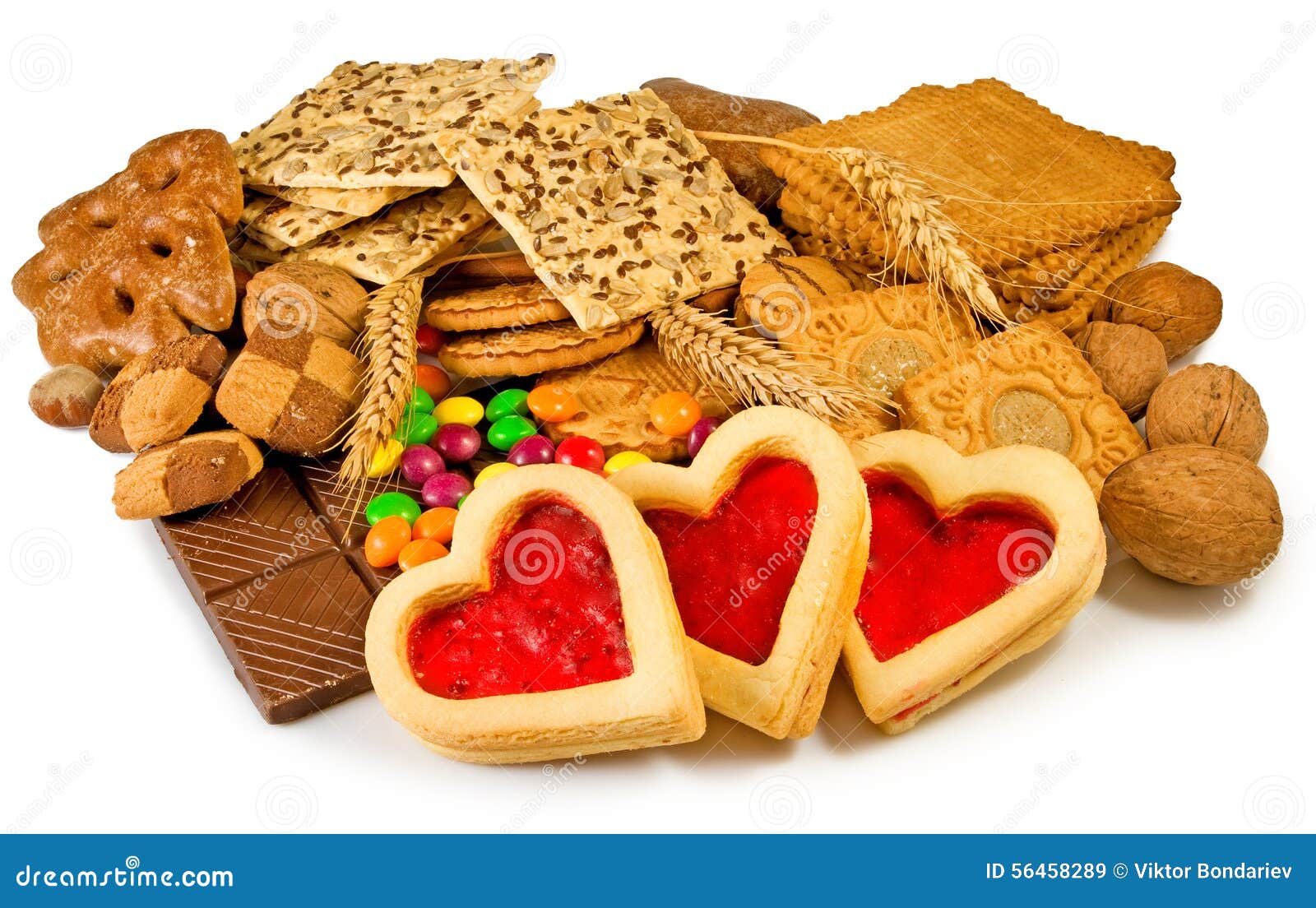 Different biscuits stock image. Image of eating, home - 56458289