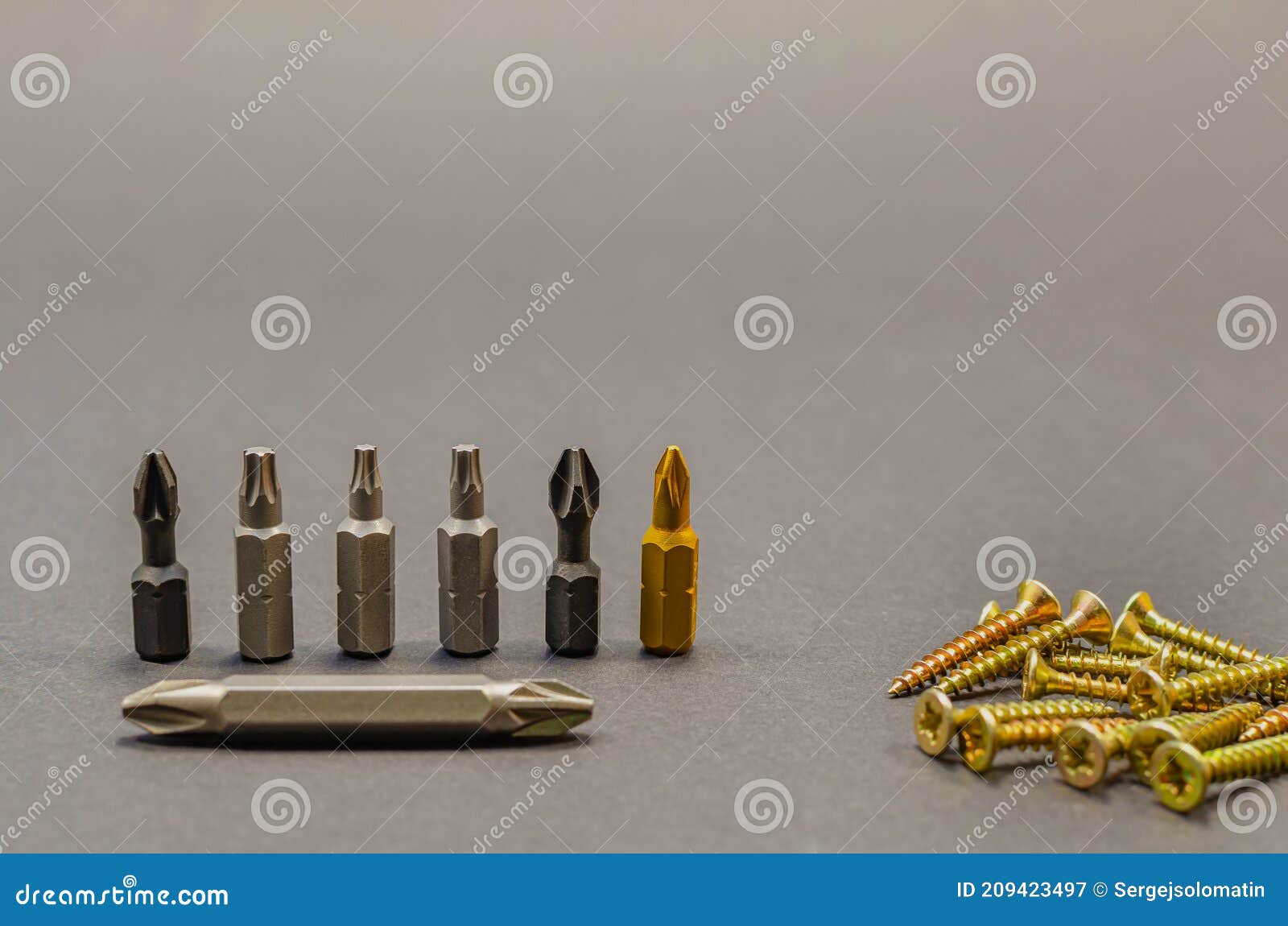 Different Bits in a Row are Set in a Row Stock Image - Image of metal ...