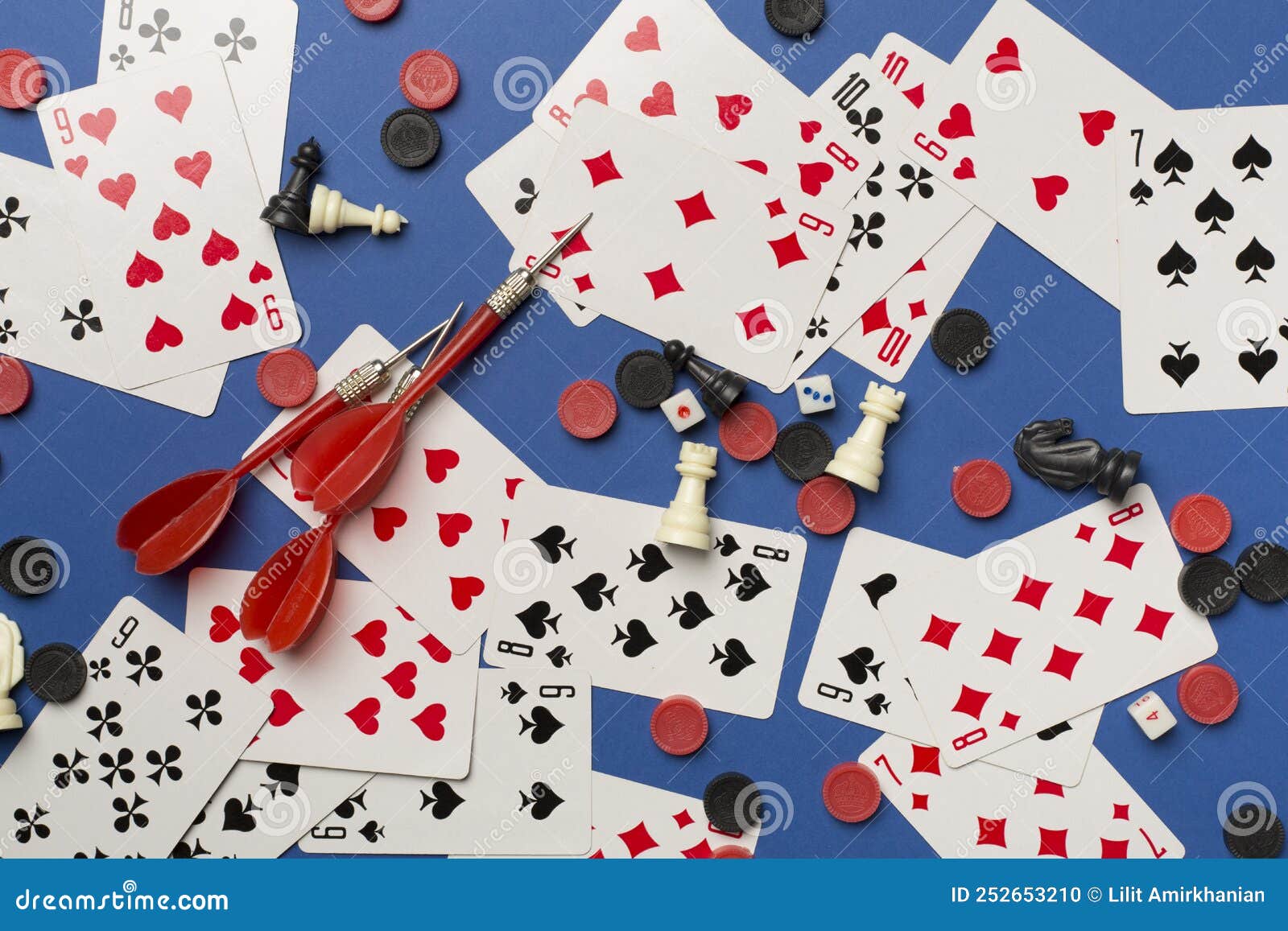 Different Board Games on Color Background, Top View Stock Photo - Image ...