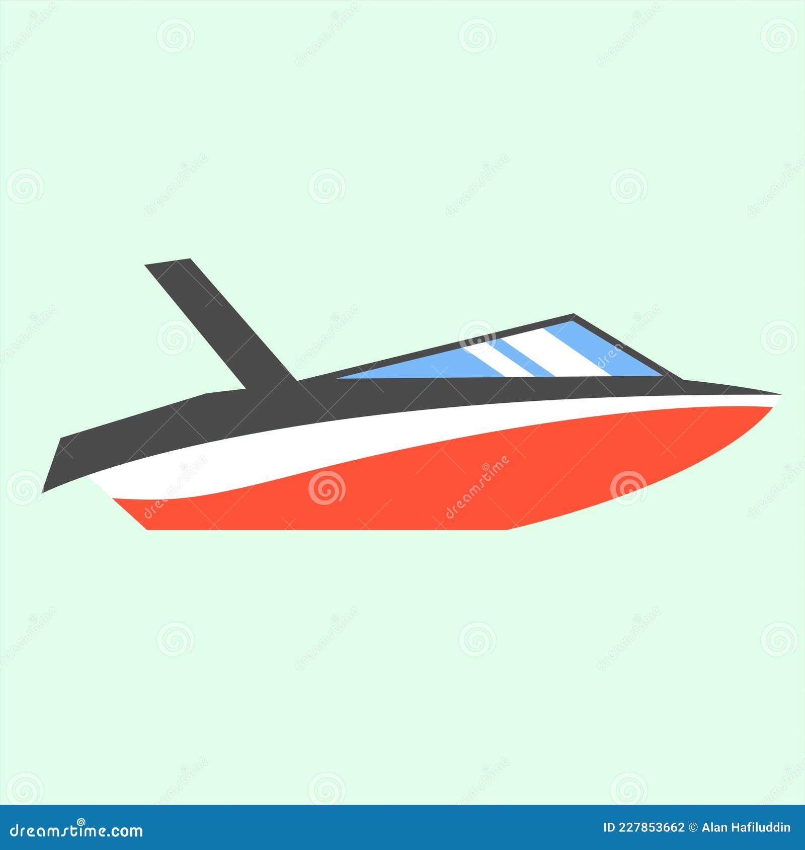 Different Boat Design Flat Vector Stock Vector - Illustration of ...