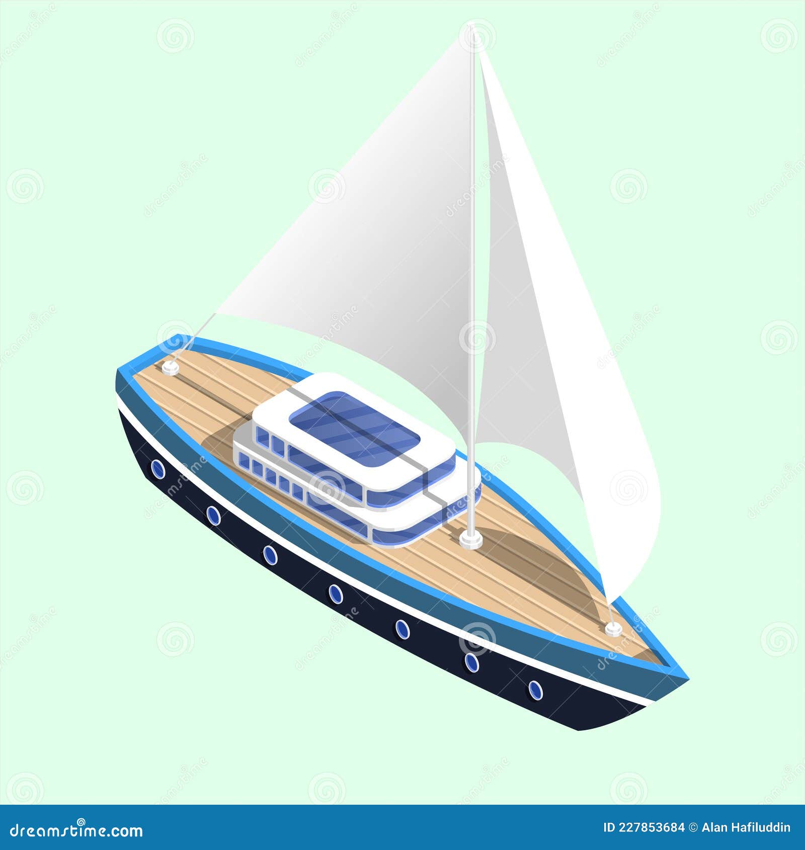 Different Boat Design Flat Vector Stock Vector - Illustration of summer ...