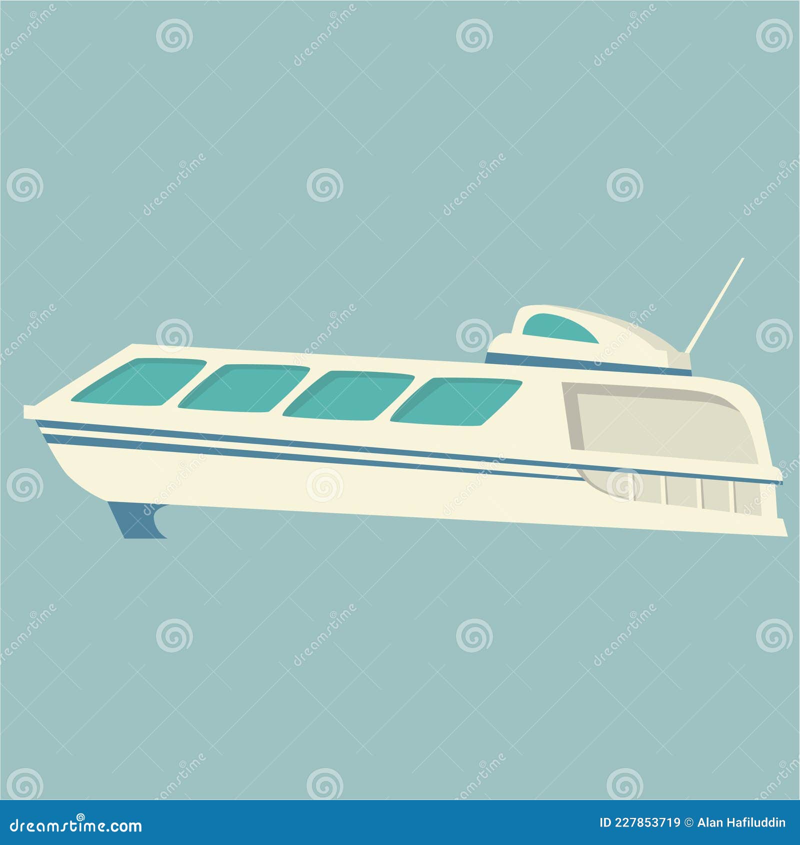 Different Boat Design Flat Vector Stock Vector - Illustration of beach ...