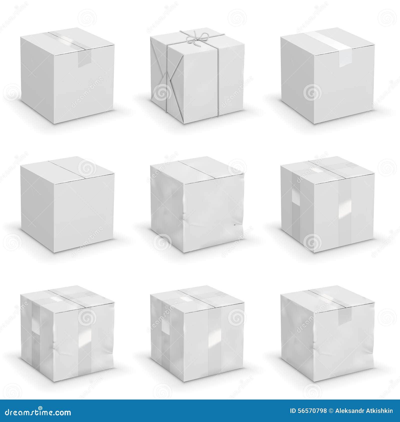 Different boxes stock vector. Illustration of recycle - 56570798